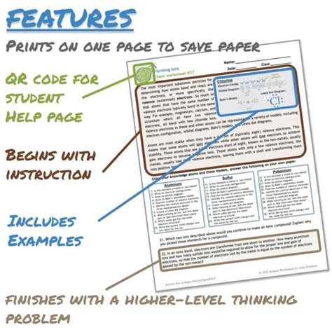 37 Forming Ions Worksheet By Science Worksheets By John Erickson