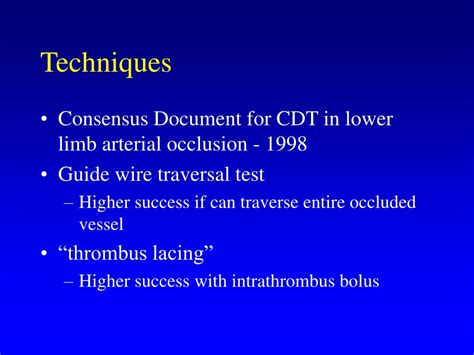Ppt Catheter Directed Thrombolysis Powerpoint Presentation Free