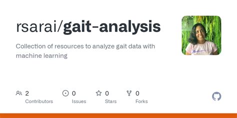 GitHub Rsarai Gait Analysis Collection Of Resources To Analyze Gait Data With Machine Learning