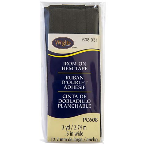 Wrights Hem Tape Black 12 Iron On Hem Tape For Sewing And Crafts 3