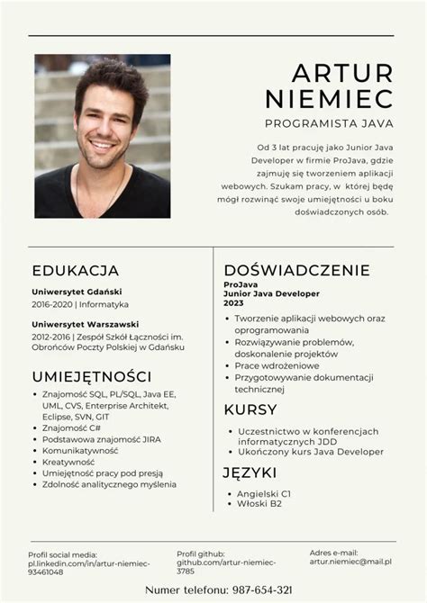 Zarobki programisty Java praca wymagania oraz przykładowe CV