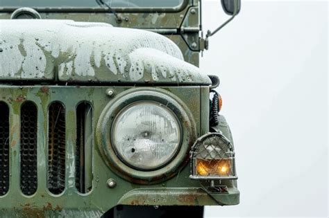 Premium Photo Led Truck Headlight Isolated On White Background