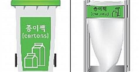 서울시 재활용 분리수거용기 품목별 색상 지정