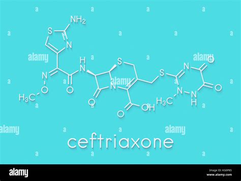 Ceftriaxone Antibiotic Drug Molecule Cephalosporin Third Generation