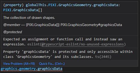 Graphics Geometry GraphicsData Not Accessible In TypeScript Issue Pixijs Pixijs GitHub