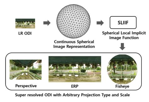 Spheresr 360º Image Super Resolution With Arbitrary Projection Via