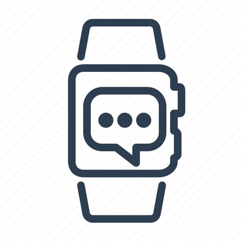 Apple Watch Bubble Chat Message Smart Watch Sms Watch Icon