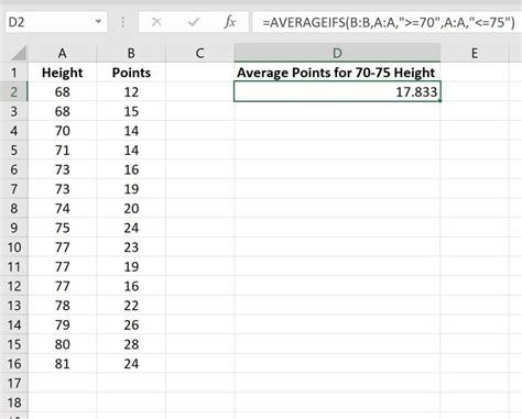 Excel How To Calculate Average If Between Two Values