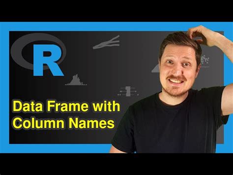 create a data frame in r with column names