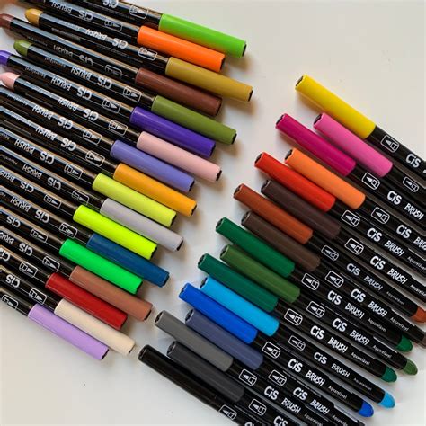 Caneta Brush Pen Uma Ponta Unidade Cis Wx T Shopee Brasil
