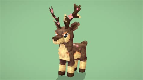 Sawsbuck Spring Form Cobblemon 3d Model By Reisen Reisenmodels