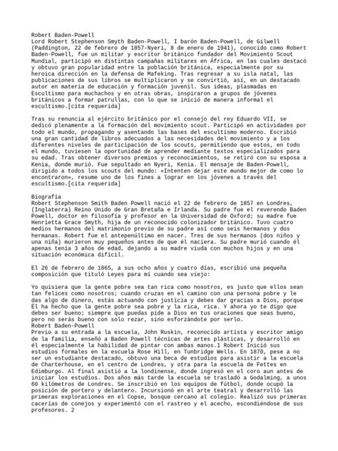 Robert Baden Powell Pdf Exploración