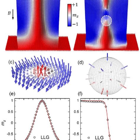 Snapshots Of Micromagnetic Simulations Showing Magnetization Inside The