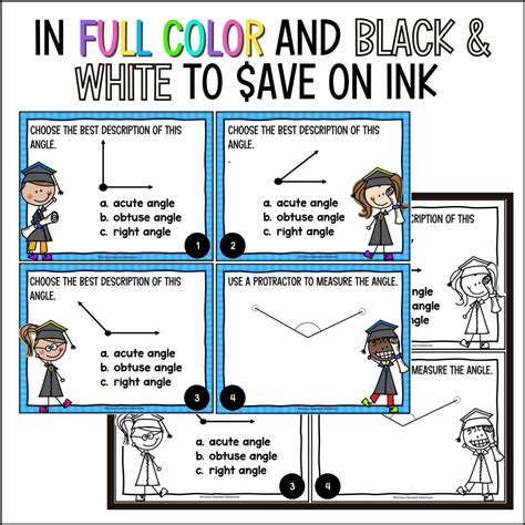 End Of Year Angles And Measuring Angles Task Cards Curious Classroom Adventures