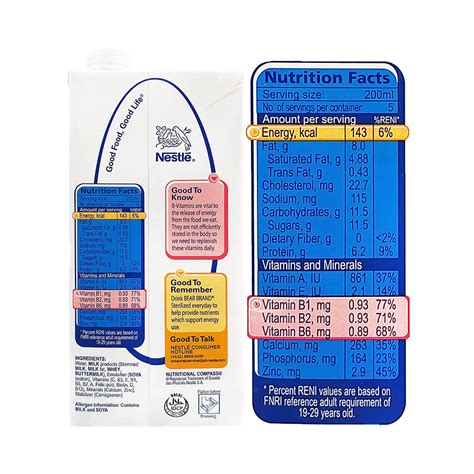 Bear Brand Sterilized Full Cream Milk 1l