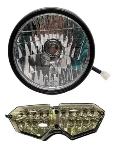 Farola Moto Akt Nkd 125 Luz Delantera Stop Led Trasero Cuotas Sin