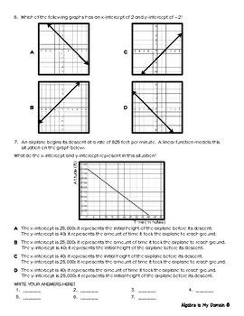 REVIEW QUIZ X Y Intercepts Of Linear Functions By Algebra Is My Domain