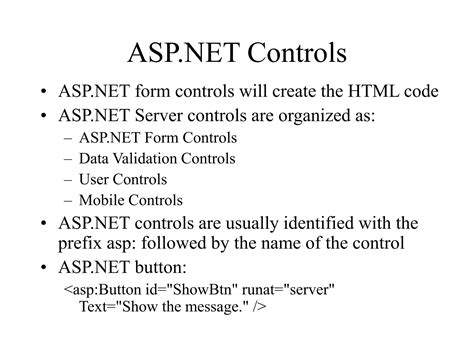 Introduction To ASP Net It Provides Basic Introduction PPT