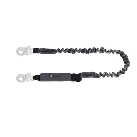 Essential Shock Absorbing Webbing Double Leg Lanyard With Steel Screw