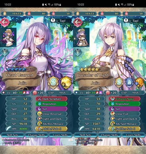 Maxed Out Double Julia Showcase Rfireemblemheroes