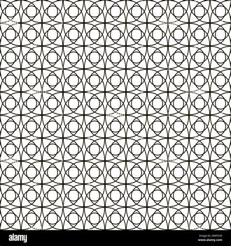 Abstract Black And White Geometric Seamless Pattern Stock Vector Image And Art Alamy