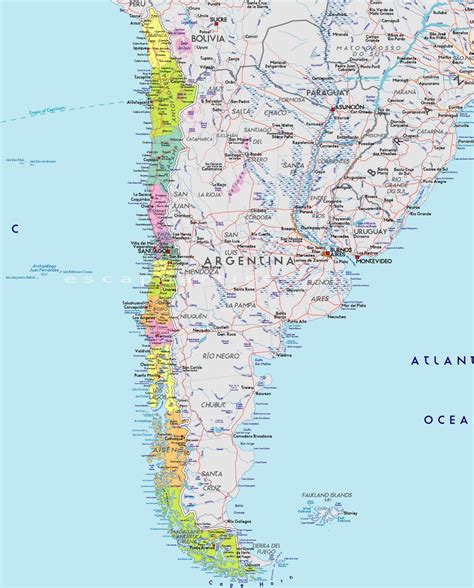 Mapas Geográficos Do Chile