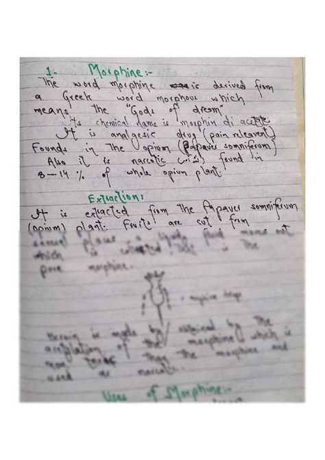 Solution Alkaloid Morphine Its Extraction Uses And Side Affects