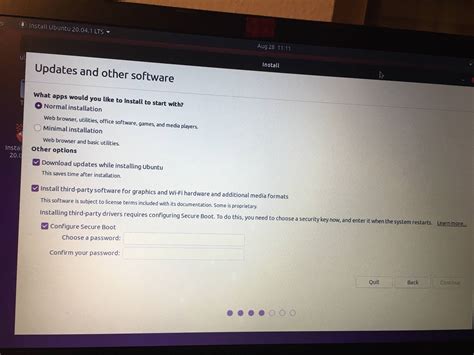 Ubuntu UEFI Installation Duty For Creating Secure Boot Password Ask Ubuntu