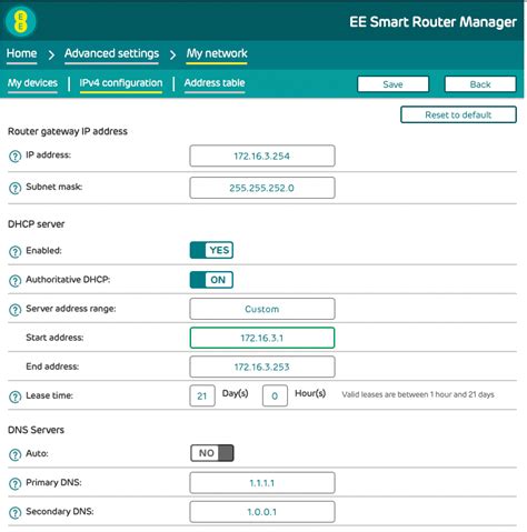 Update DNS On EE Router BreadNET Documentation