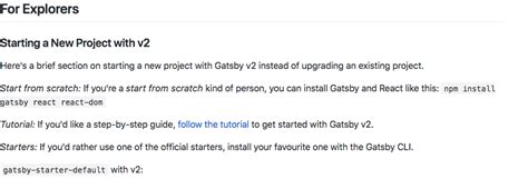 Broken Link In Migration Documentation · Issue 8396 · Gatsbyjsgatsby · Github