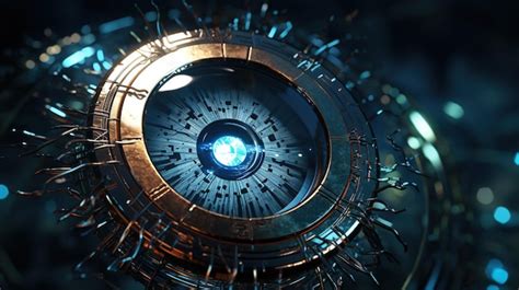 Premium Ai Image Digital Iris Biometric Breakthrough The Power Of Retinal Scanning In