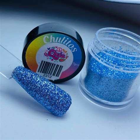 Chulito Glitter Azul Cielo Chula Nails Oficial
