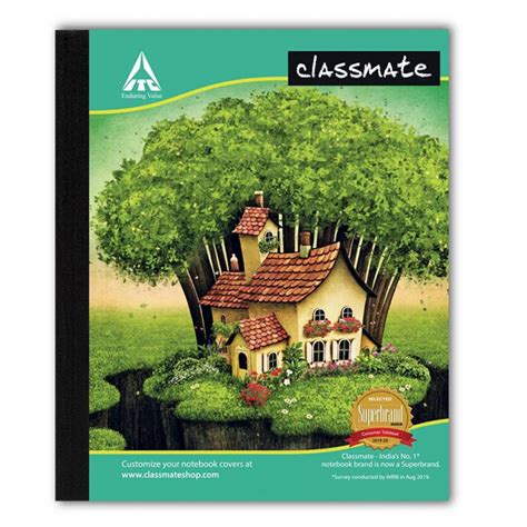 Classmate Short Size Maths Un Ruled Note Book 172 Pages 19 0 Cm X 15