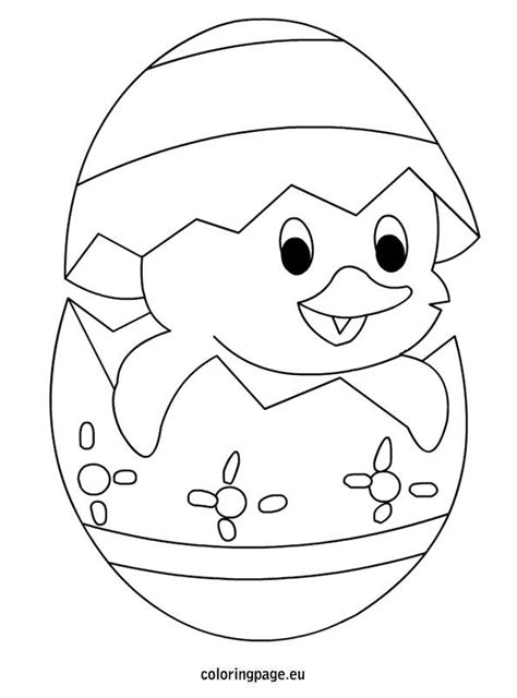 Adorable Easter Chick Coloring Page For A Fun Filled Holiday