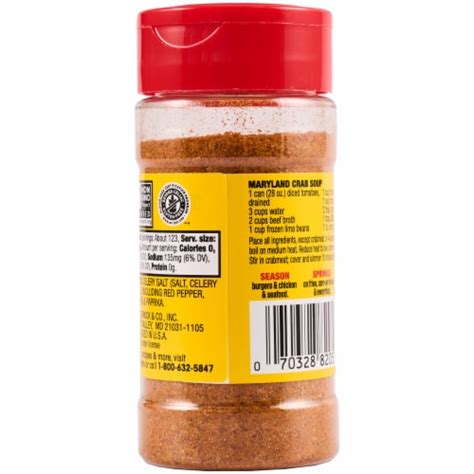 Old Bay Shaker Bottle Seafood Seasoning 262 Oz Frys Food Stores