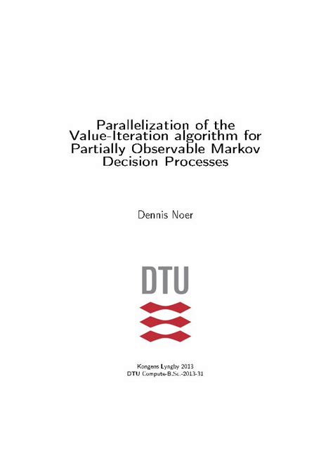 Pdf Parallelization Of The Value Iteration Algorithm For