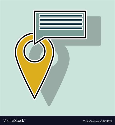 Free Sticker Navigation Geolocation Icon In Flat Vector Image Nohat Cc