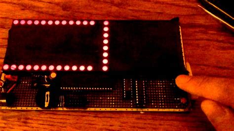 LED matrix digital clock x настройка столбцов YouTube