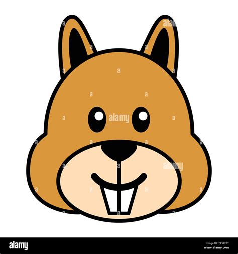 Cute Squirrel Vector Line Cut Out Stock Images And Pictures Alamy