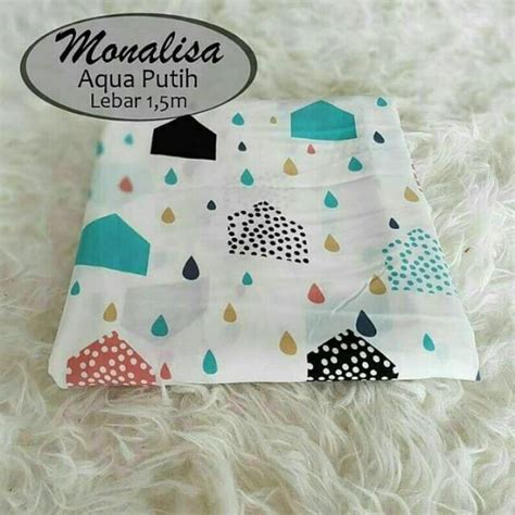 Jual Kain Monalisa Wolfis Harga Per 1 2 Meter Shopee Indonesia