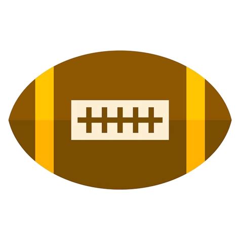 Premium Vector Football Icon In Flat Color Style