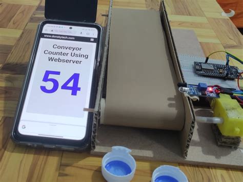 Real Time Conveyor Counter Esp8266 Webserver
