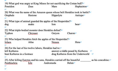 Solved 1 What Is The T That Hermes Provides Perseus
