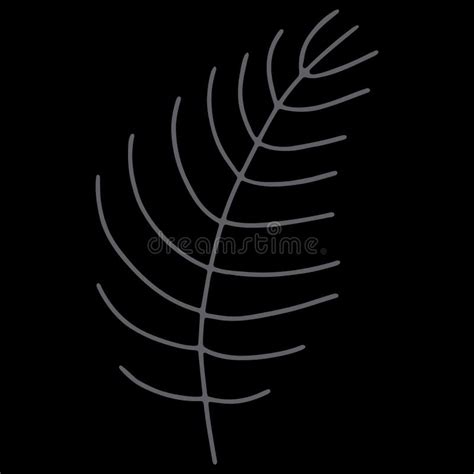 Colorful Vector Leaf Illustration On Black Background Stock Vector