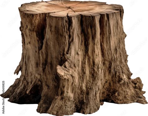 Tree Stump Transparent Background PNG Clipart Stock Illustration
