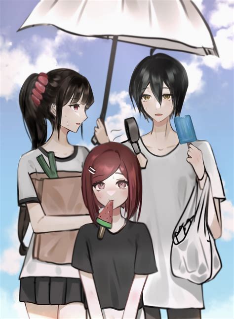 Saihara Shuichi Harukawa Maki And Yumeno Himiko Danganronpa And 1
