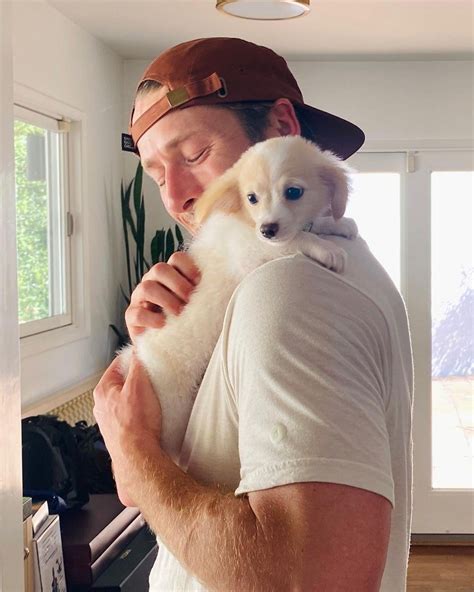 Glen Powell And His Rescue Dog Brisket Rpopculturechat