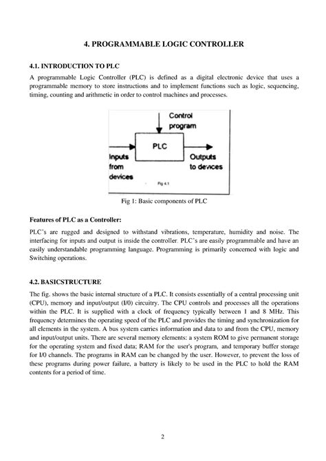 Programmable Logic Controller Notes 4 PROGRAMMABLE LOGIC CONTROLLER