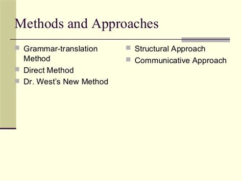 methods of teaching english
