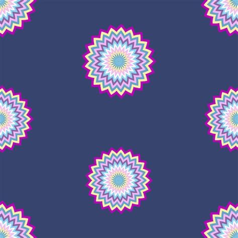 Premium Vector Seamless Pattern Of Circles From Abstract Colorful Zigzag Stripes